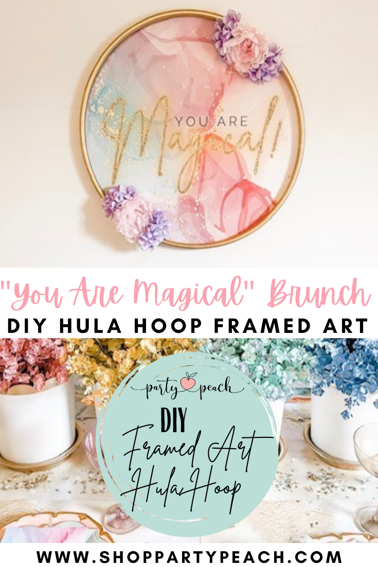 Framed Art Hula Hoop DIY – Deck the Table